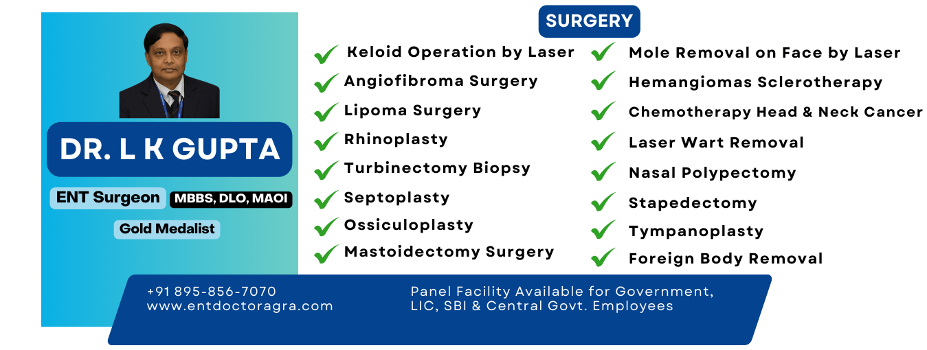 ENT Surgeries in Agra | Expert Surgical Care by Dr. L.K. Gupta
